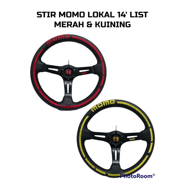Jual Stir Racing Mobil Momo Drifting 14 inch universal | Shopee Indonesia
