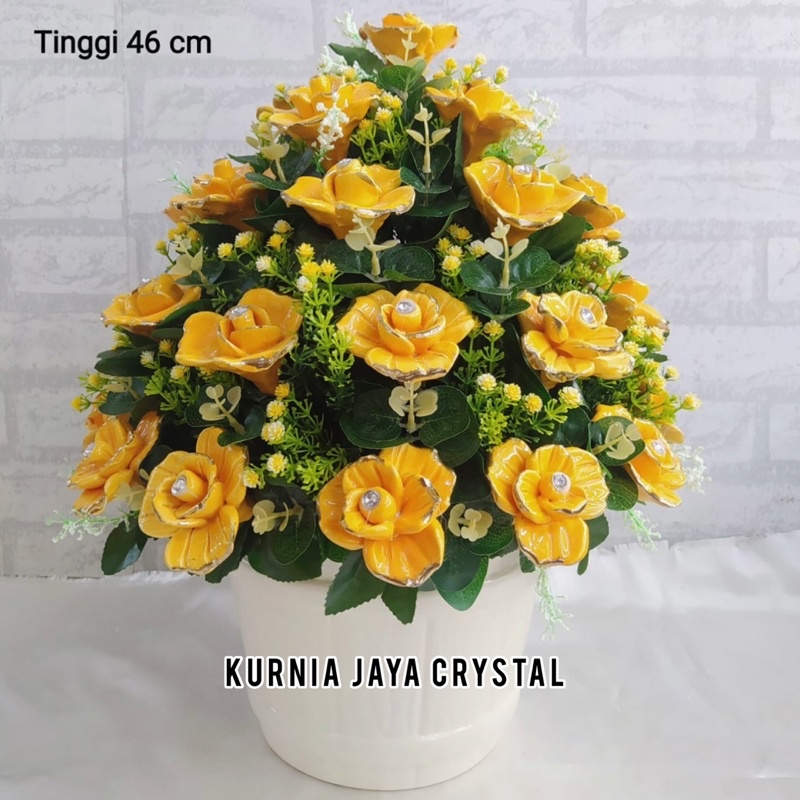 Jual Rangkaian Bunga Keramik Italy Capodimonte / Bunga Pojok Bunga ...