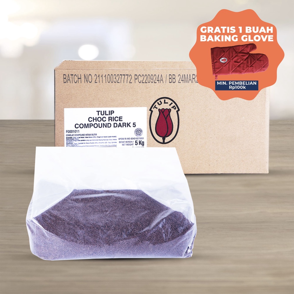 Jual Tulip Choco Rice Dark - Meses Cokelat 5 Kg | Shopee Indonesia