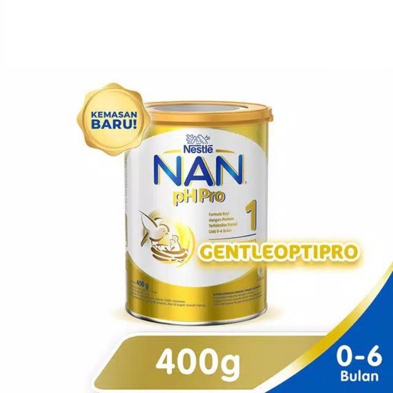 Jual NAN ph PRO 1 SUSU FORMULA USIA 0-6 BULAN 400 GRAM KALENG | Shopee ...