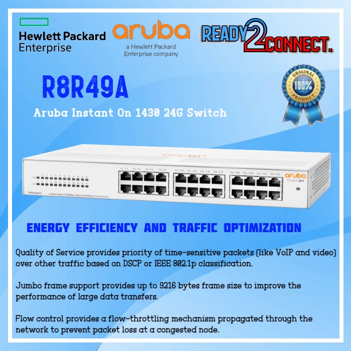Jual HPE Aruba R8R49A Aruba Instant On 1430 24G Switch | Shopee Indonesia