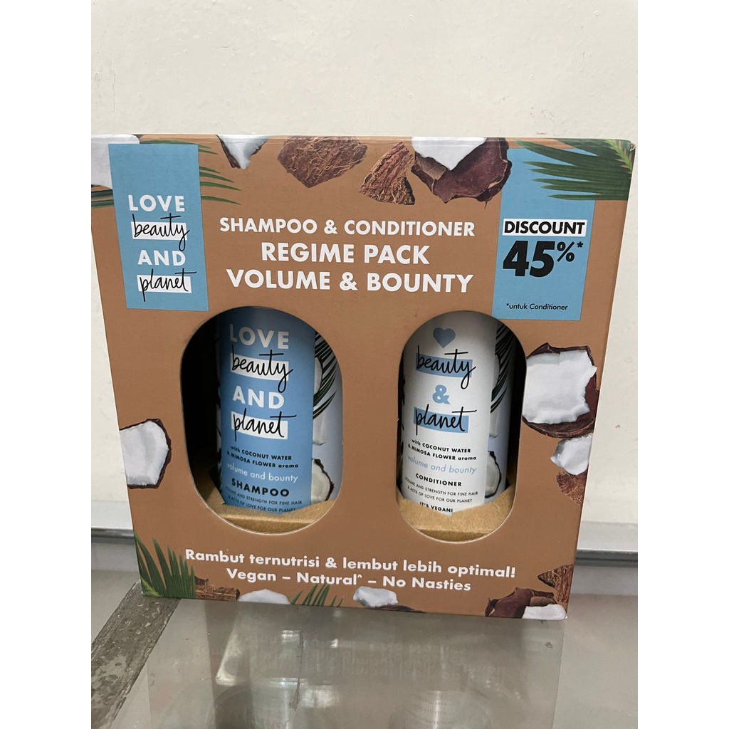 Jual Love Beauty And Planet Shampoo And Conditioner Coconut Water Shopee