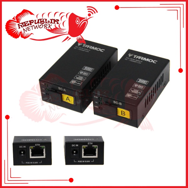 Jual Tarmoc TMC-1SC1E-P | 1 FO 1 LAN 10/100Mbps POE IN 5-24V HTB 3100 A ...