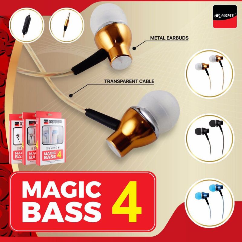 Jual HEADSET EARPHONE ARMY PREMIUM YOUNG BASS 2 - HANDSFREE HF ARMY ...