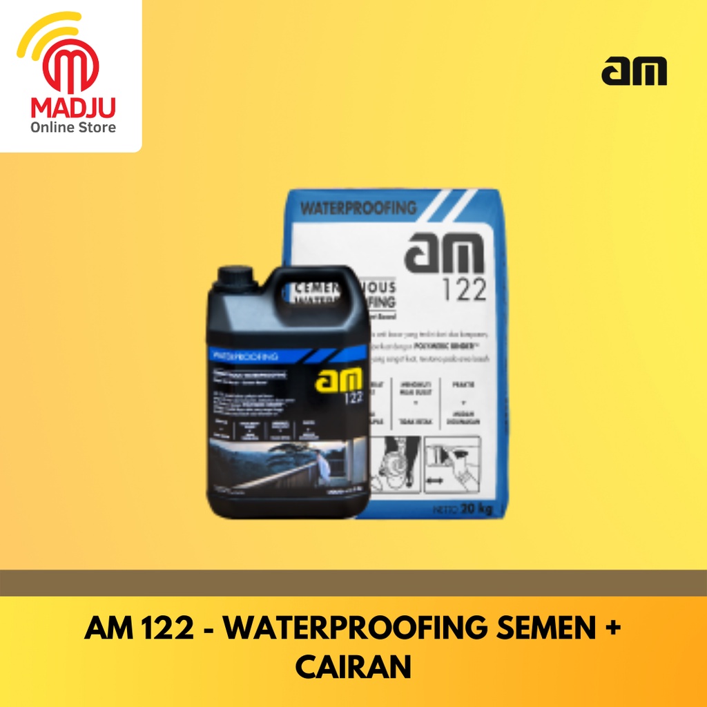 Jual AM 122 Pelapis Anti Bocor Semen 4kg + Cairan 1 Liter Waterproofing ...
