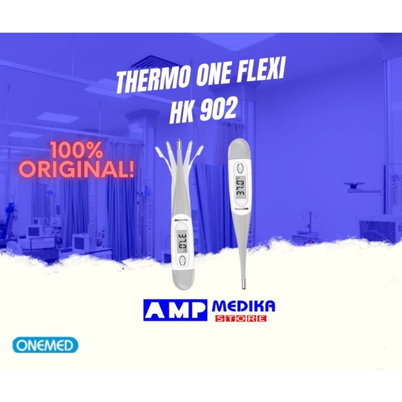 Jual Thermometer digital thermo one flexi Hk 902 onemed | Shopee Indonesia