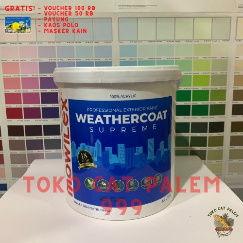 Jual Cat Eksterior Mowilex Weathercoat Supreme Tinting 2 5l Bisa