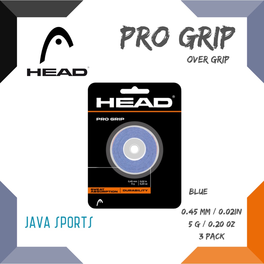 Jual Grip Lapis Tenis Head Pro Grip | Overgrip | 3 Pack | 0.45mm ...