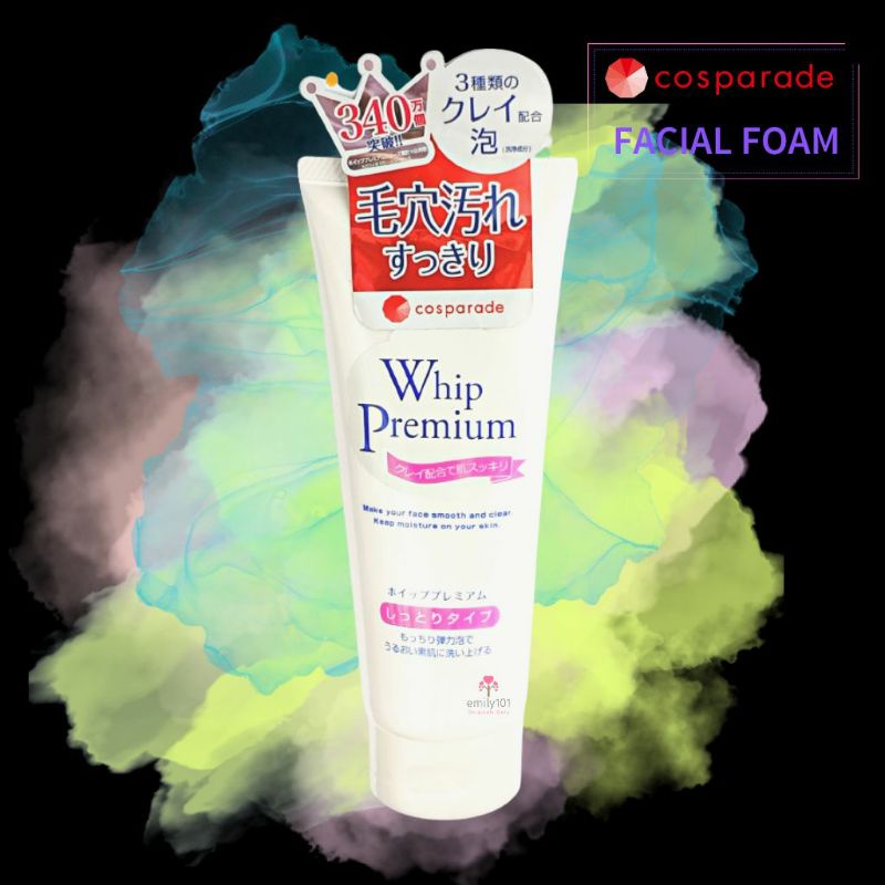 Jual COSPARADE WHIP PREMIUM FACIAL FOAM CLAY Japan | Shopee Indonesia