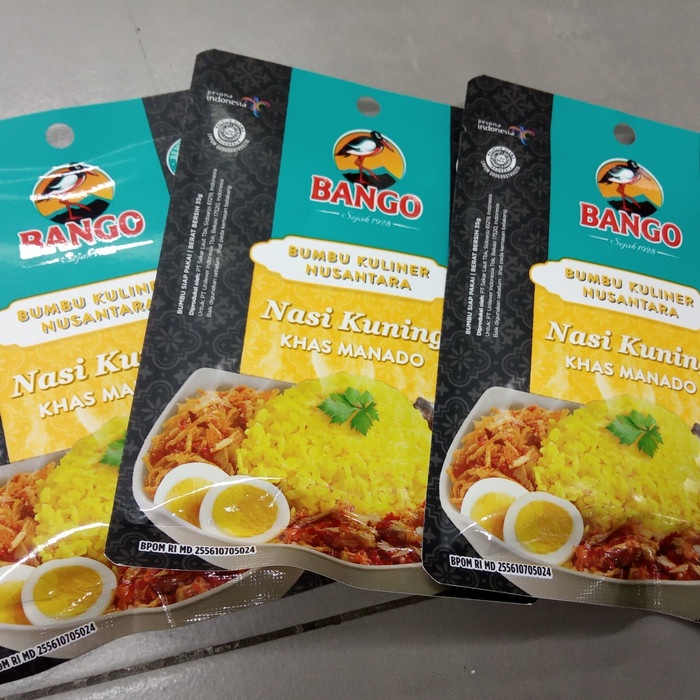 Jual BANGO Bumbu Nasi Kuning Khas Manado Pack 35gr | Shopee Indonesia