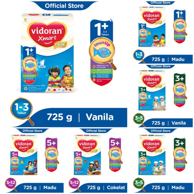 Jual Vidoran 700gr 1+ 3+ 5+ Vanila/Madu/Cokelat | Shopee Indonesia
