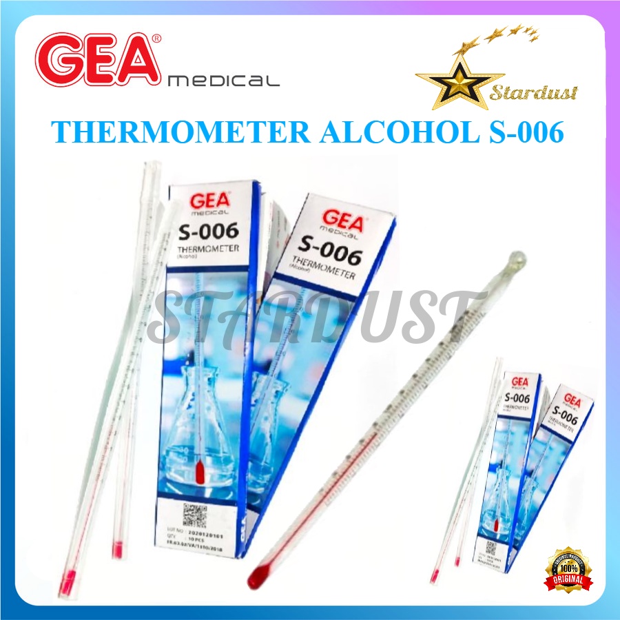 Jual Thermometer Alcohol - Thermometer Kaca Glass Air Laboratorium ...