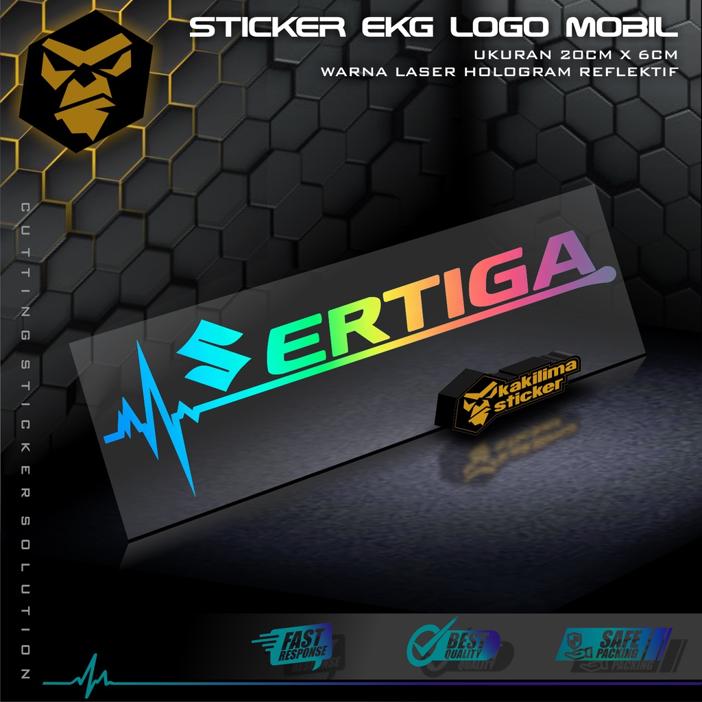 Jual Sticker EKG Logo Mobil Suzuki Aerio, APV, Baleno, Carry, Ertiga ...