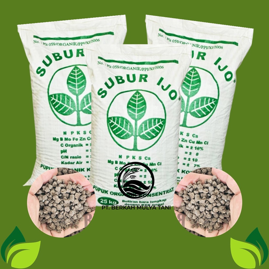 Jual 1 Kg Pupuk Organik Padat Buah Dan Sayuran Subur Ijo Slow Release ...
