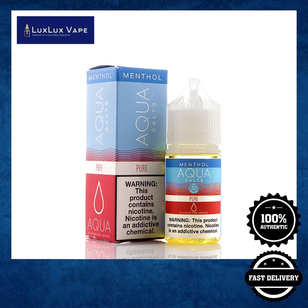 Jual AQUA PURE ICE SALT NIC 30ML AUTHENTIC by EJM | Shopee Indonesia