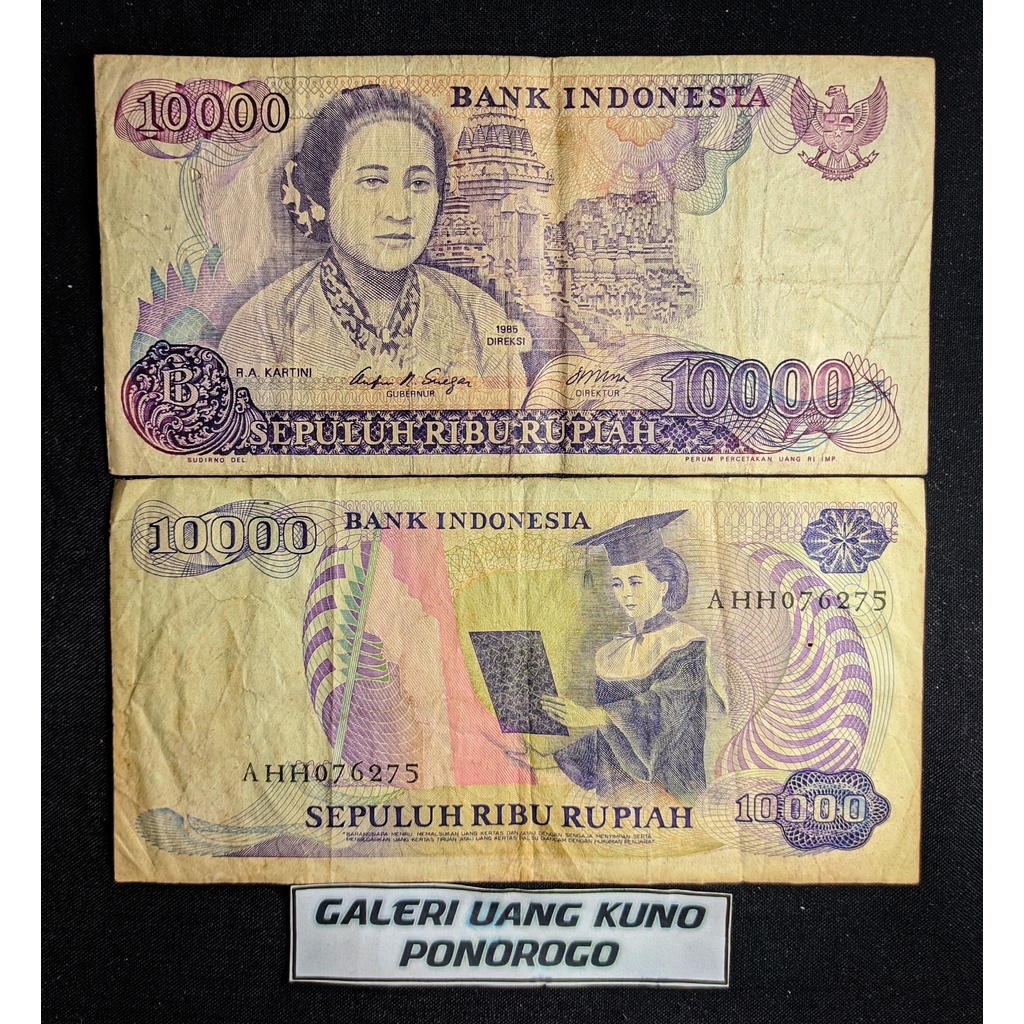 Jual uang kuno 10 ribu rupiah bergambar kartini 10000 ekonomis | Shopee Indonesia