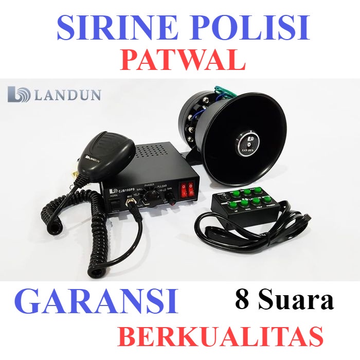 Jual TOA SIRINE MOTOR PATWAL POLISI SET 8 SUARA LANDUN CJB100A 100W A83 ...