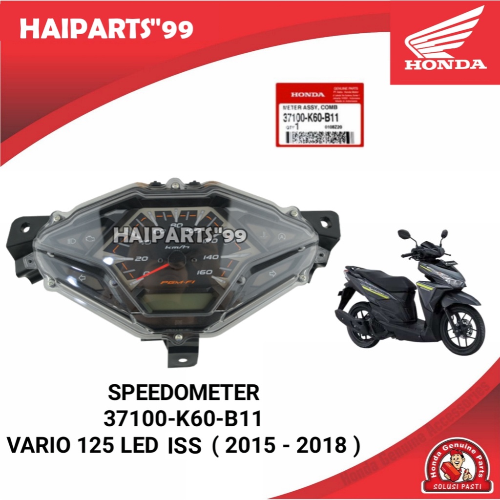 Jual Speedometer Assy Spedo Meter Kilo Meter Km Assy Honda Vario 125 ...