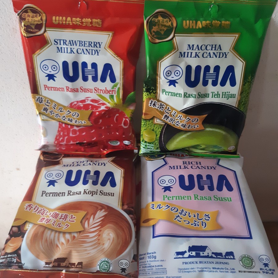 Jual permen UHA 103gr jepang UHA candy permen rasa susu | Shopee Indonesia