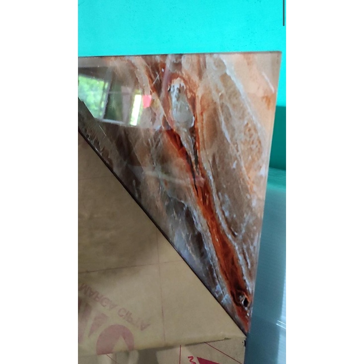 Jual Printing Akrilik 5 mm Sticker Mirror Backlite Custom Desain Marmer ...