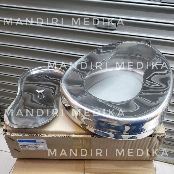 Jual Bedpan BAB Oval Pispot Angka 8 Stainless Izin Edar KEMENKES ...