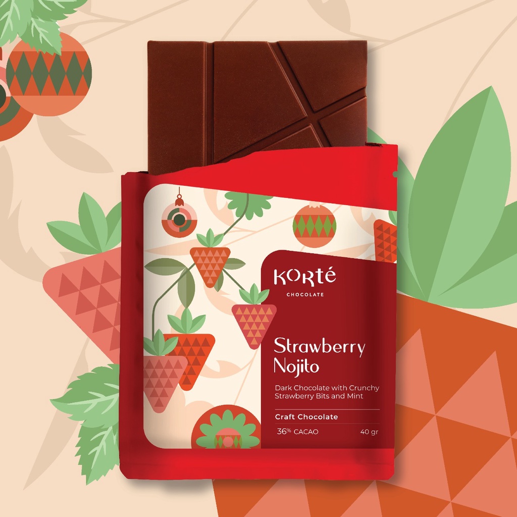 Jual Korte Strawberry Nojito Chocolate Bar | Shopee Indonesia