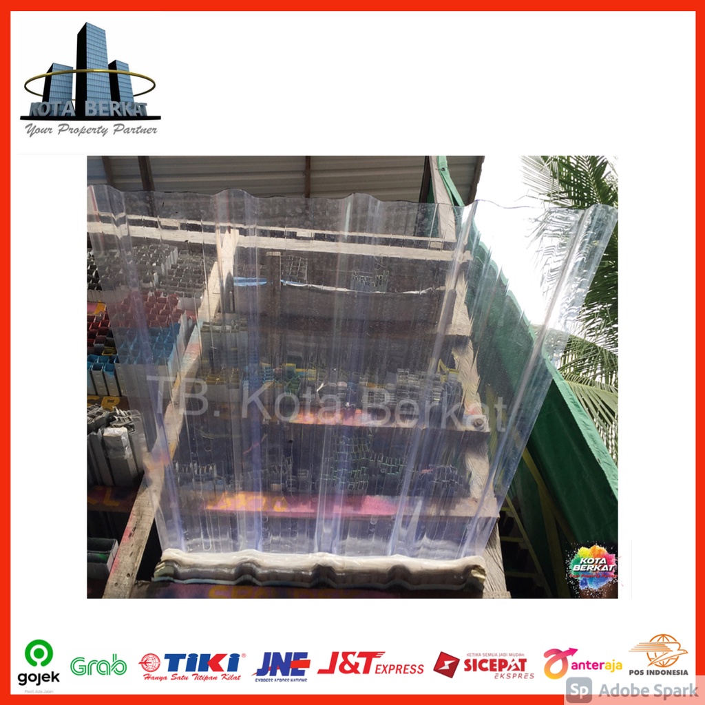 Jual ATAP SPANDEK BENING/ ATAP TRANSPARAN/ TRIMDEK LEMBAR | Shopee ...