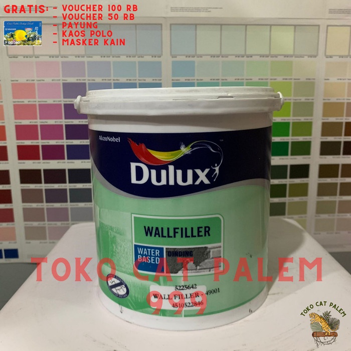 Jual Dulux Wallfiller Plamur /Plamir tembok /Dempul Interior 3,5 KG ...