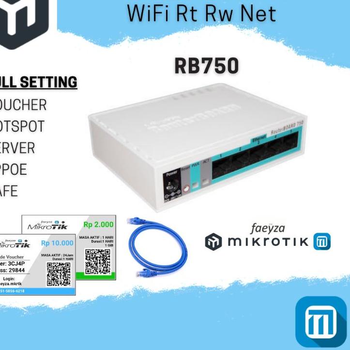 Jual Paling Dicari Mikrotik RB750 Full Setting Voucher Hotspot PPPoE RT ...