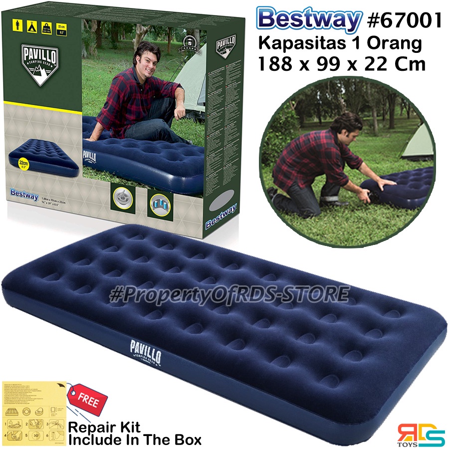Jual Bestway 67001 Kasur Angin Twin / Kasur Camping Lipat Portable ...