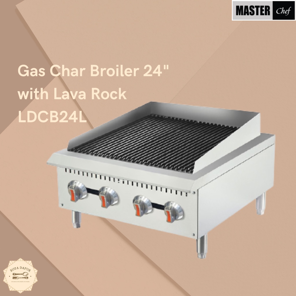 Jual Masterchef Gas Char Broiler with Lava Stone 24" LDCB24L | Shopee ...