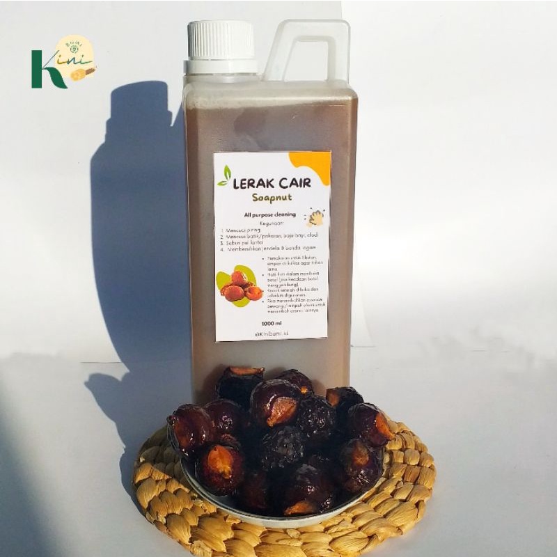 Jual Sabun Lerak Cair Alami Deterjen Ramah Lingkungan 1 liter | Shopee ...
