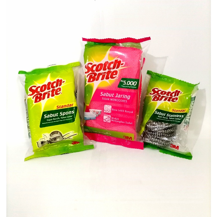 Jual 3M SCOTCH BRITE SABUT PENCUCI PIRING | Shopee Indonesia