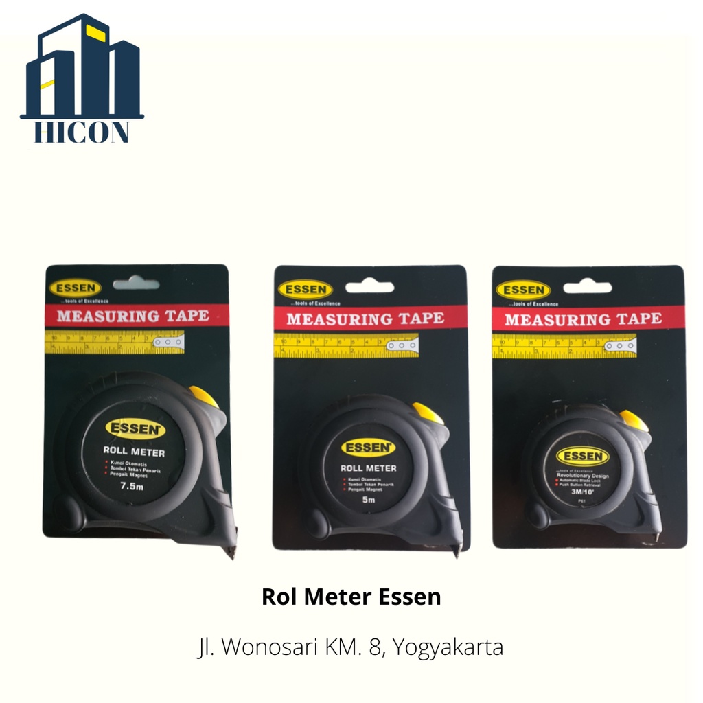 Jual Roll Meter / Meteran Tukang Magnet Essen | Shopee Indonesia