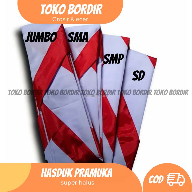 Jual hasduk pramuka SD, hasduk SMP, hasduk SMA, hasduk jumbo | Shopee ...
