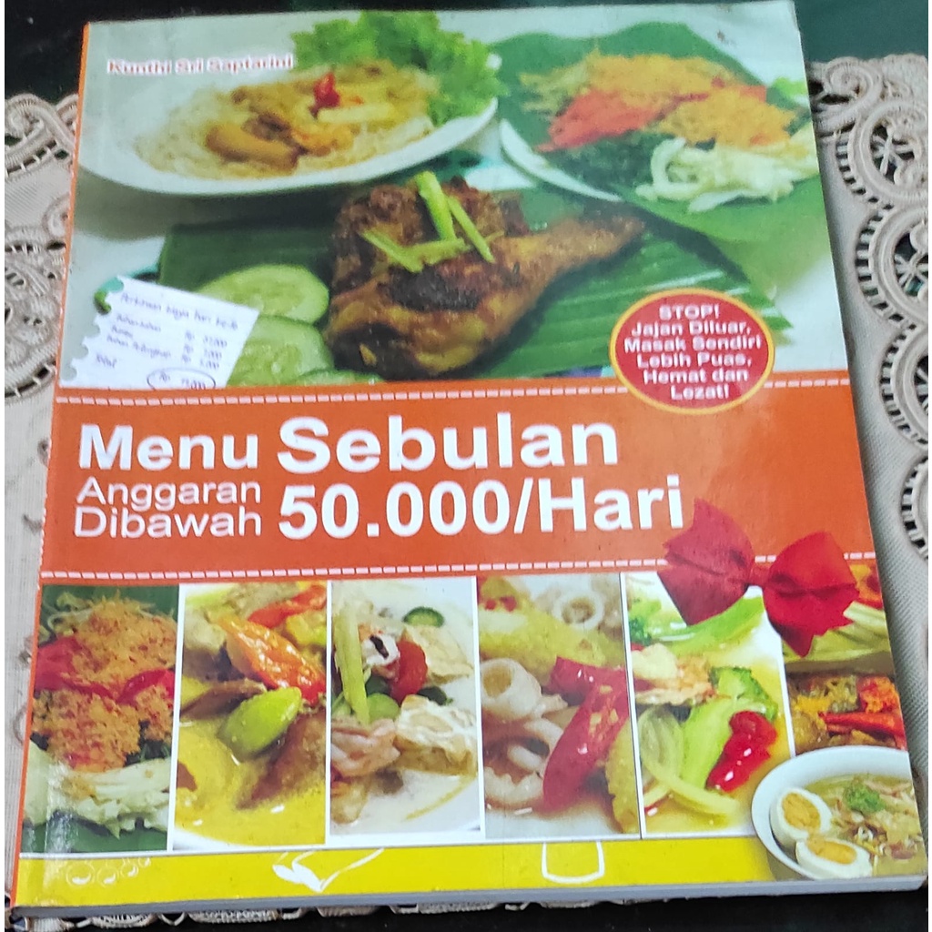 Jual Buku Menu Sebulan Anggaran di Bawah 50.000/Hari | Shopee Indonesia