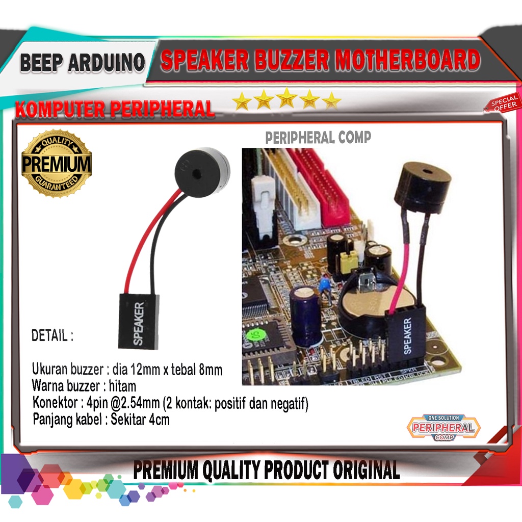 Jual SPEAKER MOTHERBOARD BUZZER ARDUINO ALARM KOMPUTER PC BIOS BEEP ...