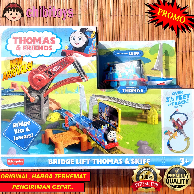 Jual THOMAS & FRIENDS BRIDGE LIFT THOMAS & SKIFF PLAY SET - TRACK SET KERETA TRAIN ORIGINAL ...