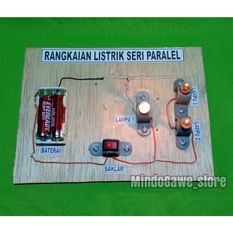 Jual Paket Rangkaian Listrik Seri dan Paralel. Modul pembelajaran ...