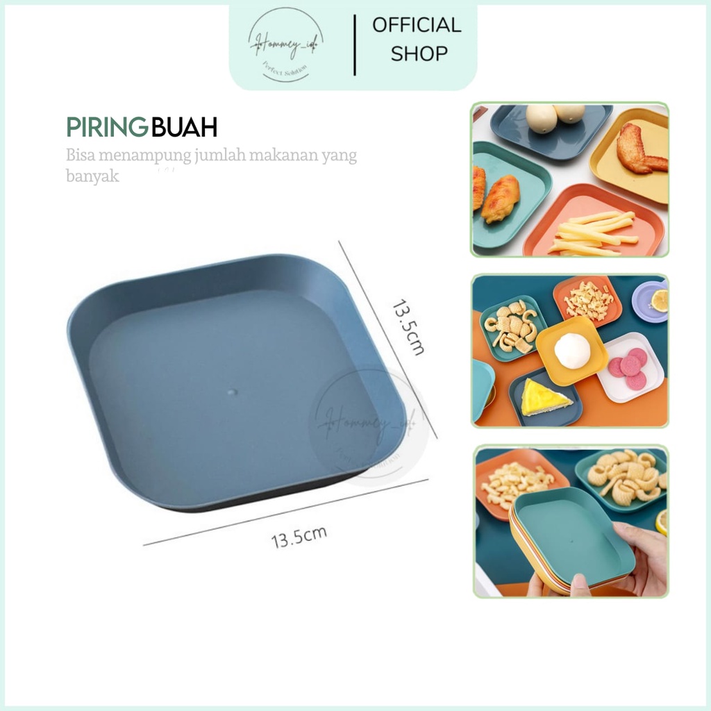 Jual HOMMEY - PIRING PLASTIK MAKAN UNIK TEMPAT WADAH BUAH SAYURAN SNACK ...