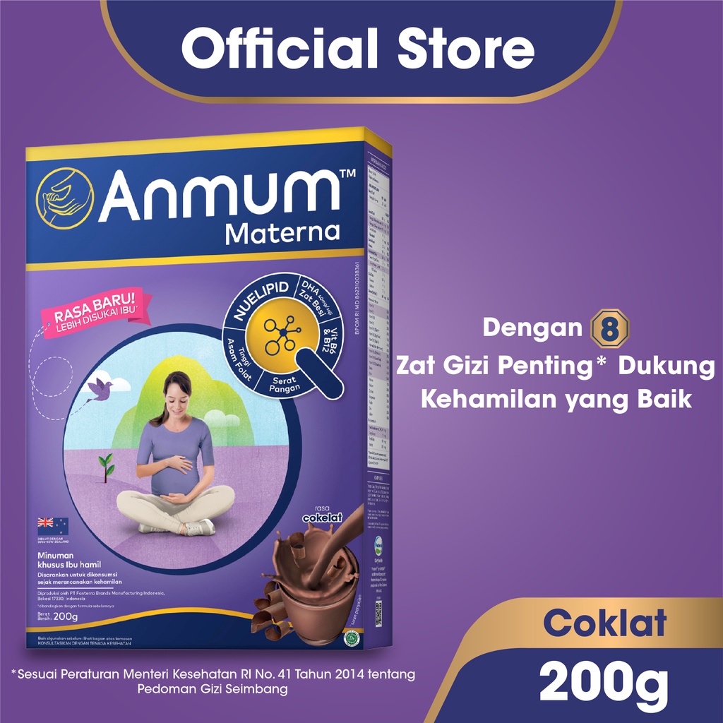 Jual Anmum Materna Susu Nutrisi Ibu Hamil Cokelat 200g | Shopee Indonesia