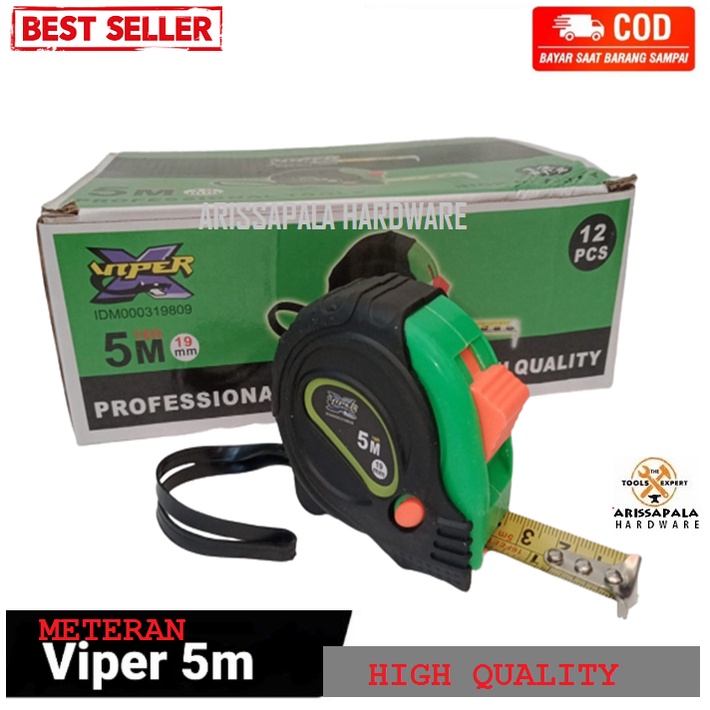 Jual Meteran 5 M Alat Ukur tukang Meteran roll 5 meter Measuring Tape ...