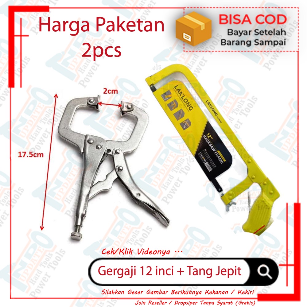 Jual Klem Clamp Penahan Benda Kayu Barang Besi + Geraji Gergaji Stang ...