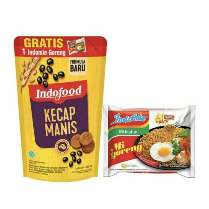 Jual KECAP MANIS INDOFOOD POUCH 520ml | Shopee Indonesia