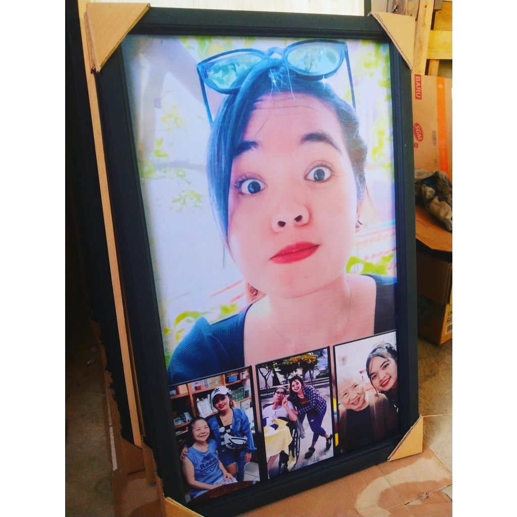 Jual Cetak Foto Besar Dengan Bingkai Figura Pigora Frame 83X53CM ...