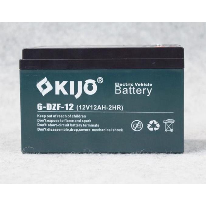 Jual Battery Aki Baterai Accu Kijo 12V 12AH 6-DZF-12 EBike 12ah Aki ...