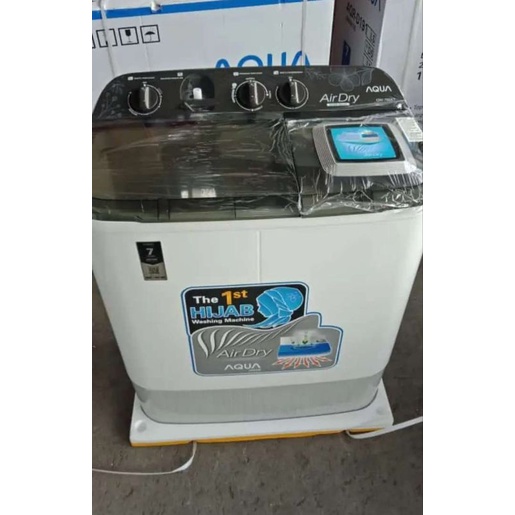 Jual mesin cuci Aqua 7kg 2 tabung qw760 qw 760xt | Shopee Indonesia