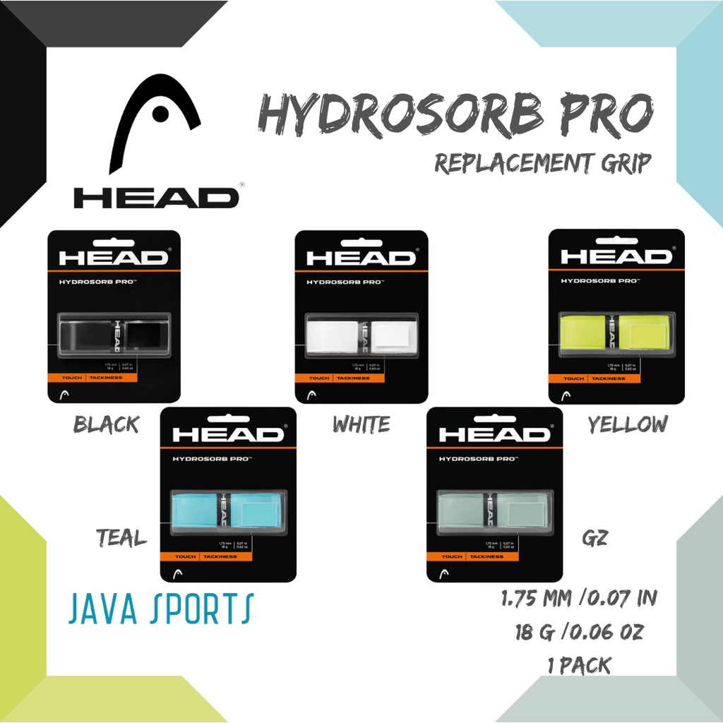 Jual Grip Dasar Tenis Head Hydrosorb Pro | Replacement Grip | 1 Pack ...