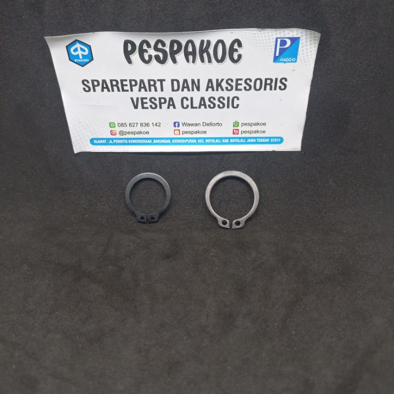 Jual klip snap ring snapring kancingan as roda depan vespa px pxe excel ...