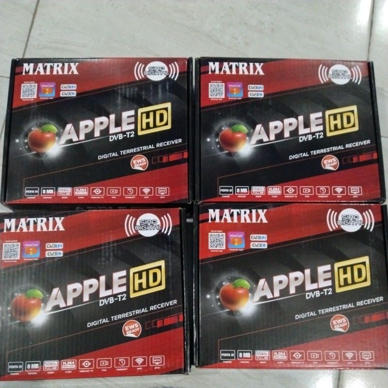 Jual SET TOP BOX APPLE TV DIGITAL MATRIK DVB T2 APPLE HD EWS | Shopee ...